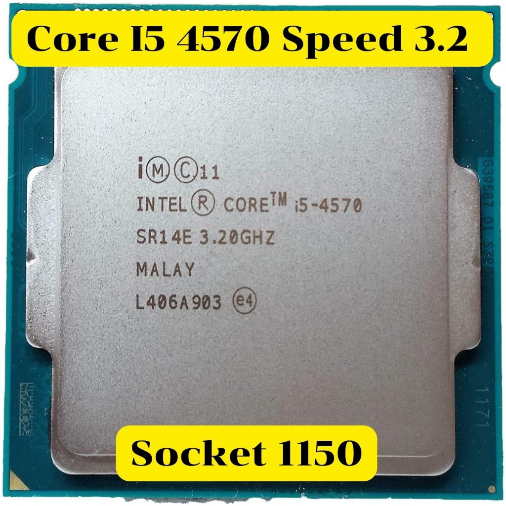 cpu core i5 4570 gen 4 ใสบอร์ด 1150 เป็น Chip CPU ใช้เพื่อการอัพเกรด ...