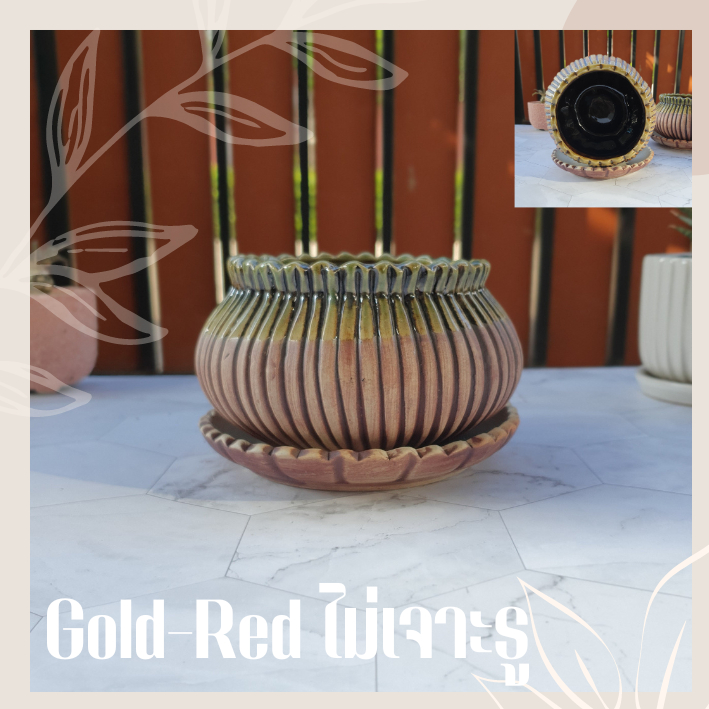 กระถางเซรามิค ทรงน้ำเต้า (Calabash Pot) | Shopee Thailand