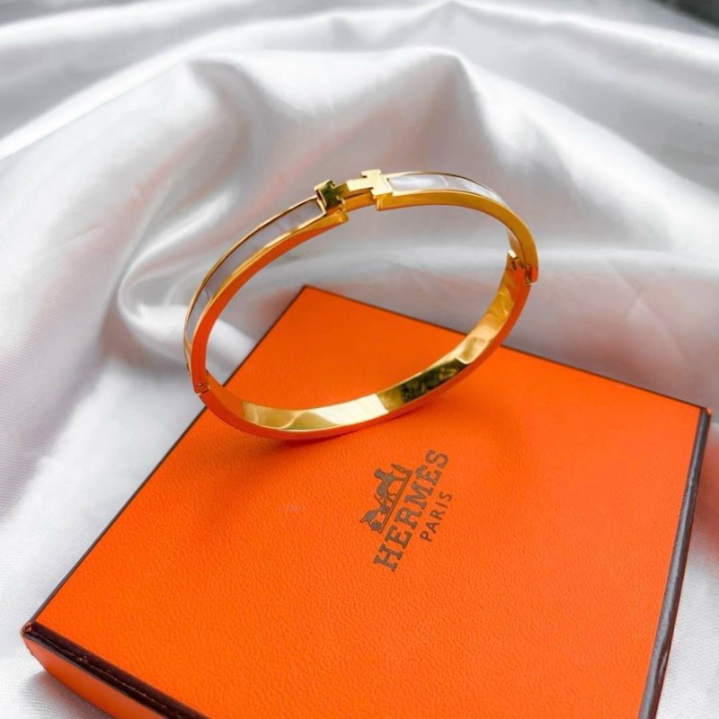 กำไลข้อมือ Herm*s รุ่นเพชรหินอ่อน | Shopee Thailand