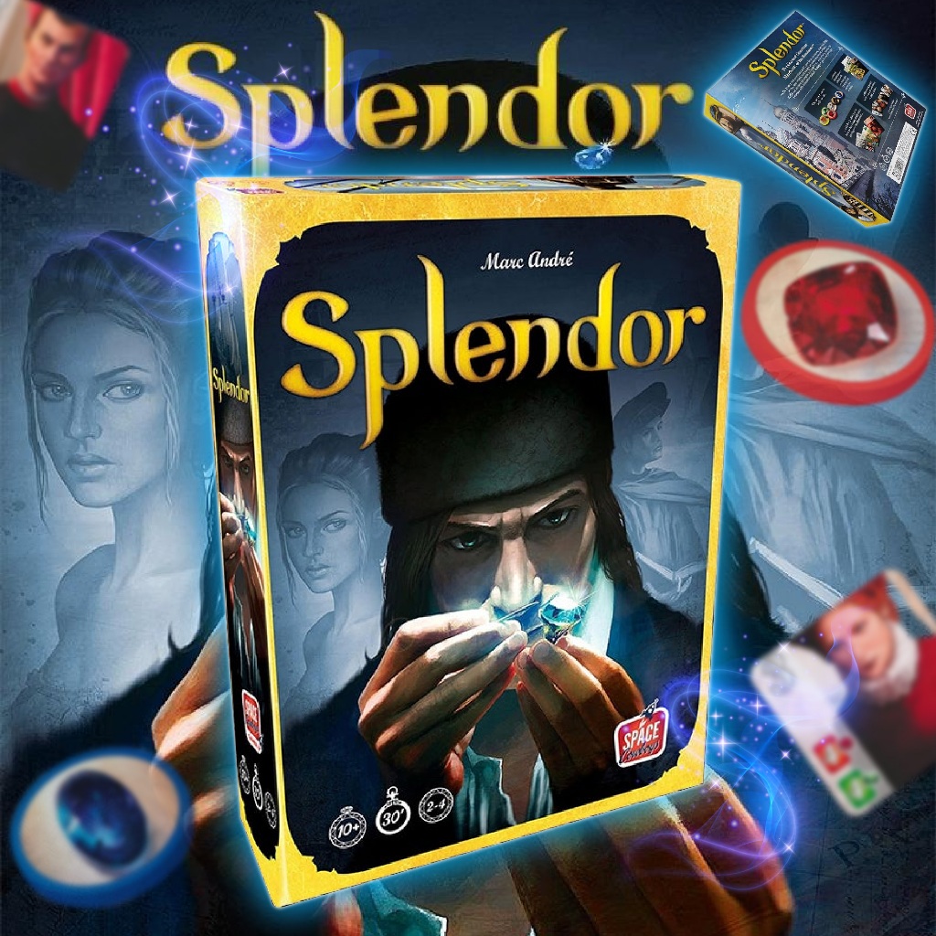 Splendor Board game เหรียญพลาสติก (ภาษาอังกฤษ) - บอร์ดเกม เกมค้าเพชร ...