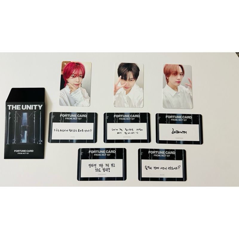(พร้อมส่ง) NCT 127 การ์ด the unity fortune card (ยูตะ โดยอง จองอู มาร์ค ...