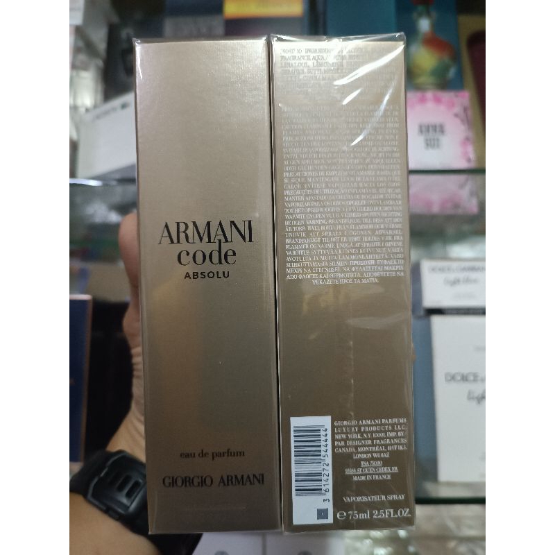 Giorgio Armani Code Absolu Femme EDP 75 ml./2.5FL.OZ | Shopee Thailand