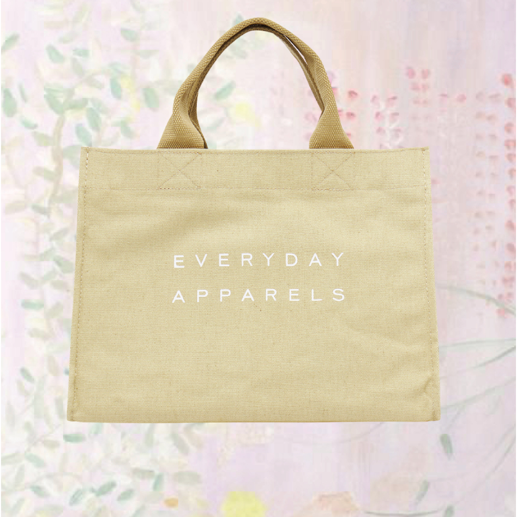 EVERYDAY APPARELS midi tote กระเป๋าแคนวาสไซส์ midi | Shopee Thailand