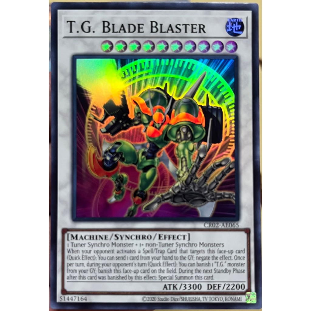 Yugioh Asia-Eng [CR02-AE065] T.G. Blade Blaster (Super Rare) การ์ดยูกิ ...