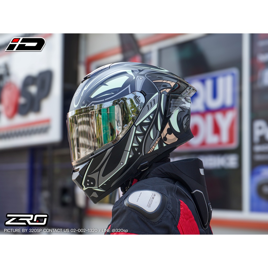 หมวกกันน็อค ID ZRO | 6 ลายใหม่ล่าสุด มีแว่นด้านใน ECE22.06 ส่งไว ...