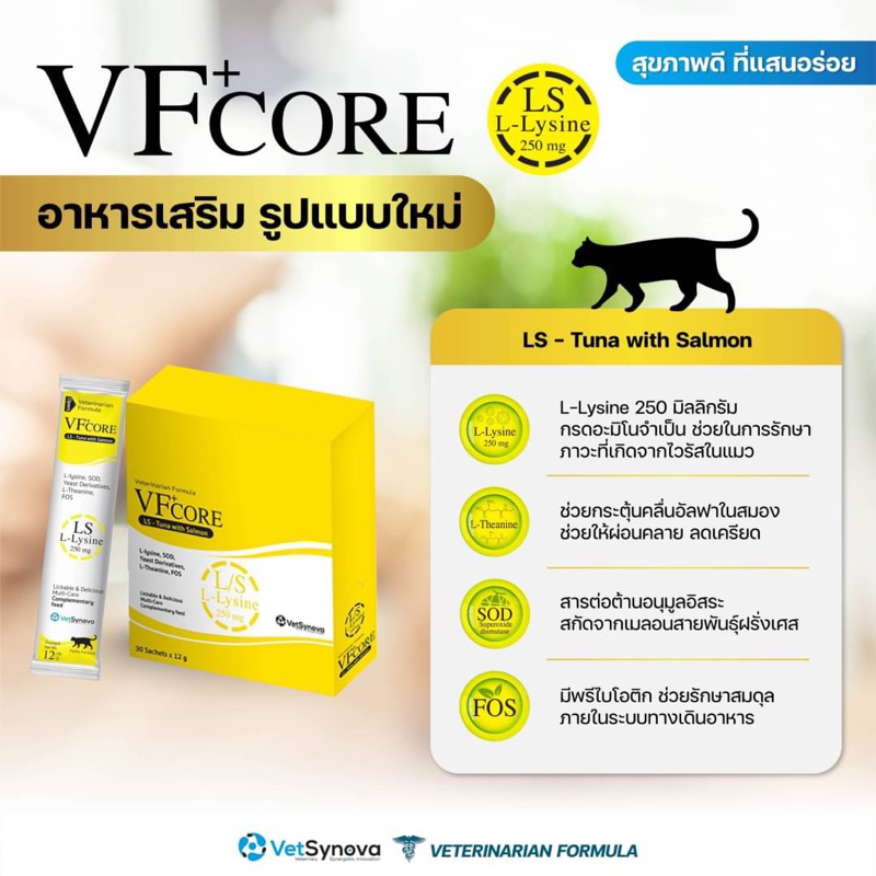 VFcore อาหารเสริมบำรุงสุขภาพ สำหรับสุนัขและแมว ขนาด 12 กรัม | Shopee Thailand