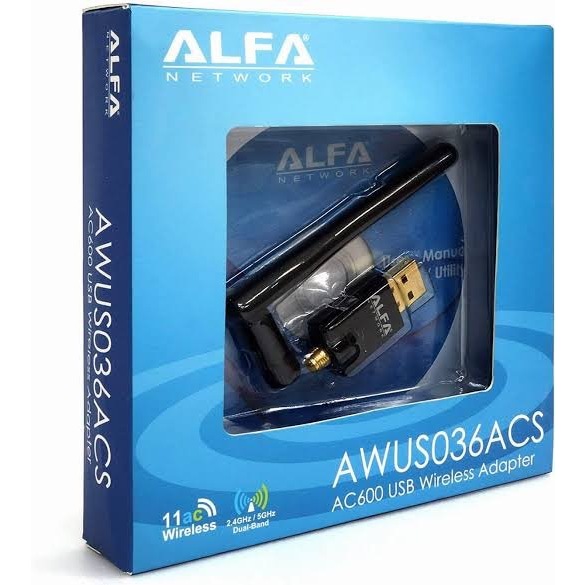ALFA Network AWUS036ACS Wide-Coverage Dual-Band AC600 USB Wireless Wi ...