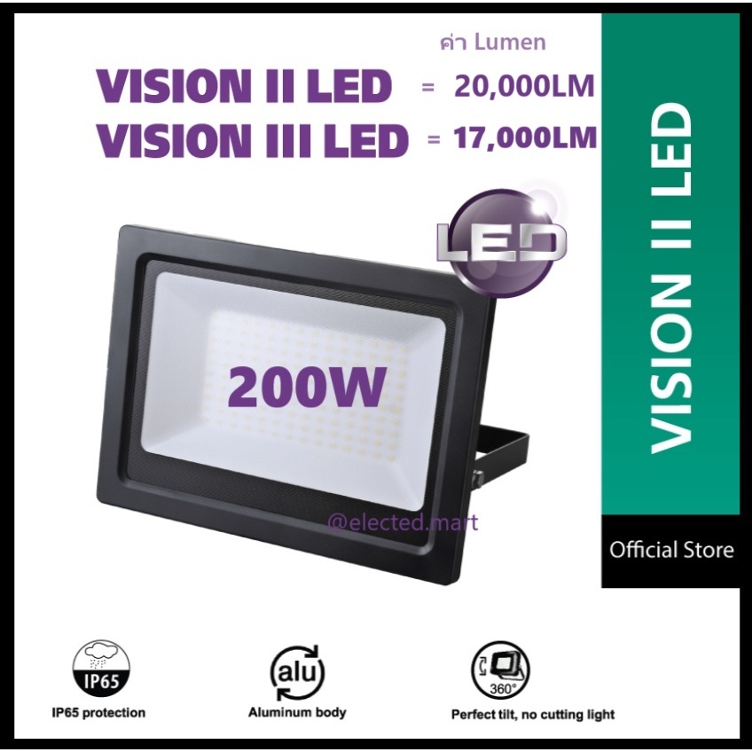 " SYLVANIA " VISION II & III รุ่นความสว่างสูง 200W Floodlight โคมไฟ LED ...