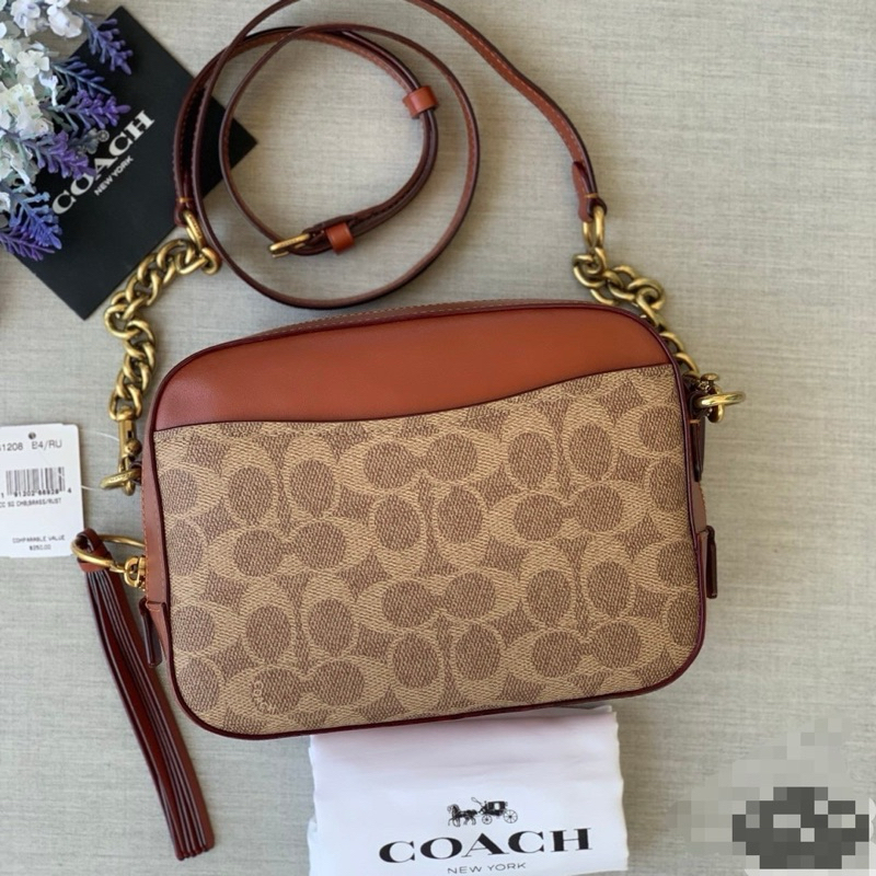 CAMERA BAG IN SIGNATURE CANVAS (COACH 31208) | Shopee Thailand