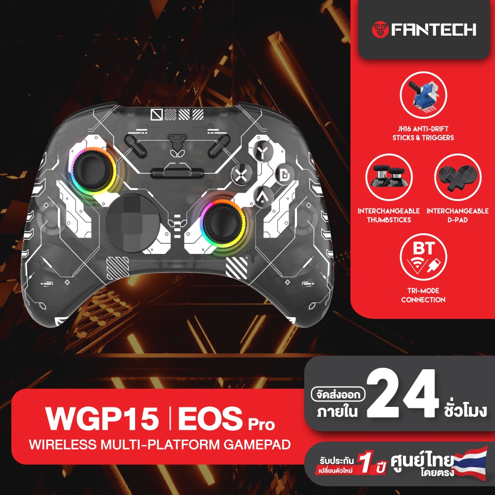 FANTECH Wireless gaming controller จอยเกมมิ่งไร้สาย / bluetooth รองรับ ...