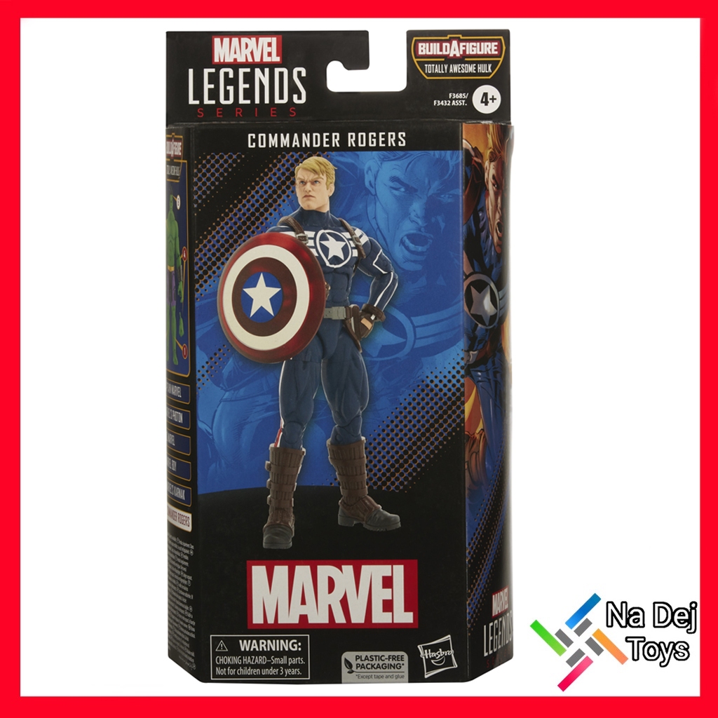 Marvel Legends Commander Rogers 6" Figure มาร์เวล เลเจนด์ส คอมมานเดอร์ ...