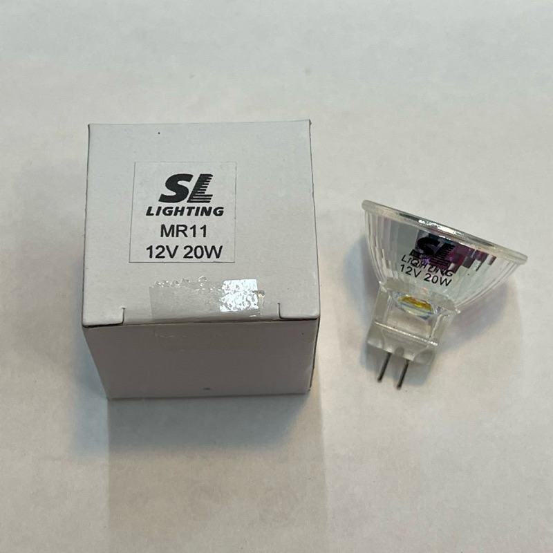 หลอดฮาโลเจน MR11 12V 20W จิ๋ว ยี่ห้อSLศก.35มม.อายุการใช้งาน 2,000ชม. ...