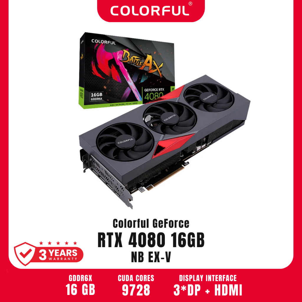 Colorful GPU GeForce RTX 4080 16GB NB EX-V / Vulcan OC-V / Ultra W OC-V ...