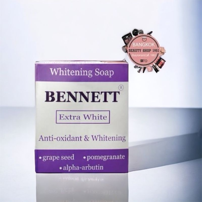 (1 แพ็ค 6 ก้อน) สบู่เบนเนท เอ็กซ์ตร้า ไวท์ l Bennett Extra White Soap ...