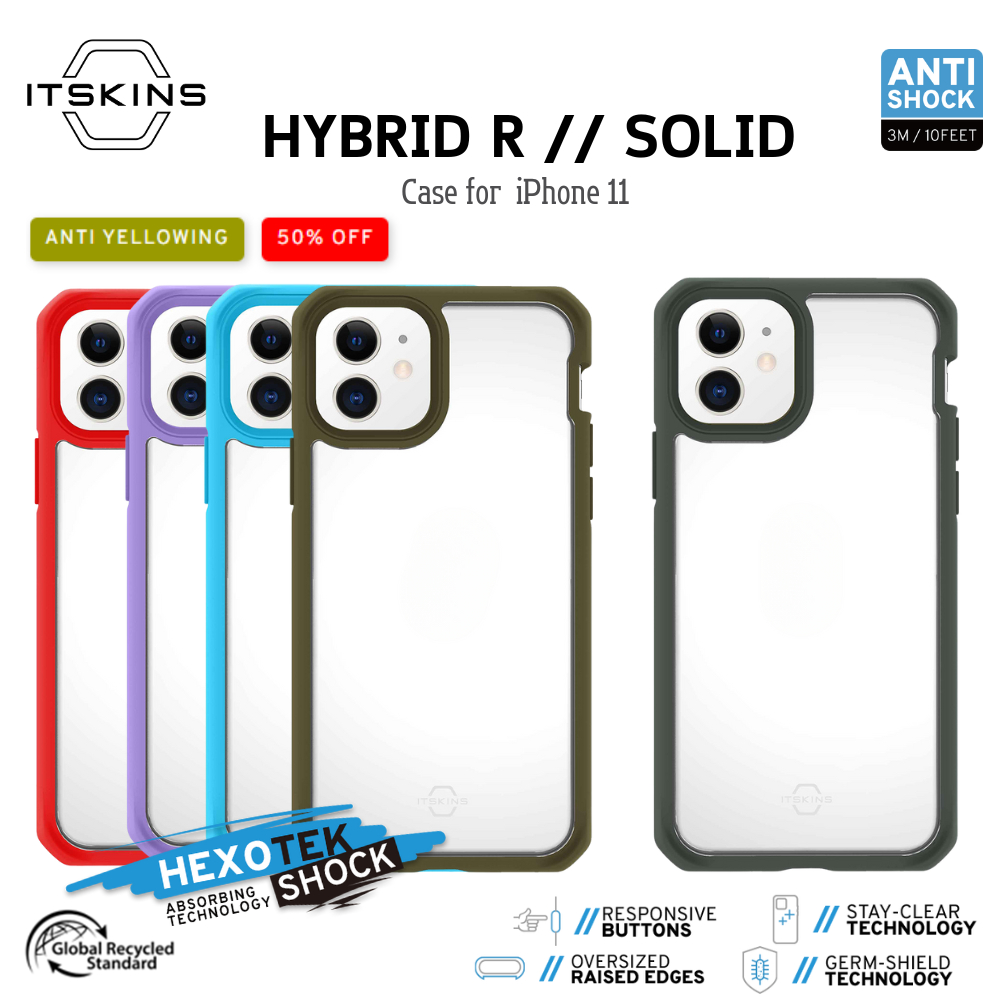ITSKINS HYBRID // SOLID เคสกันกระแทก สำหรับ iPhone 11 Promax | Shopee ...