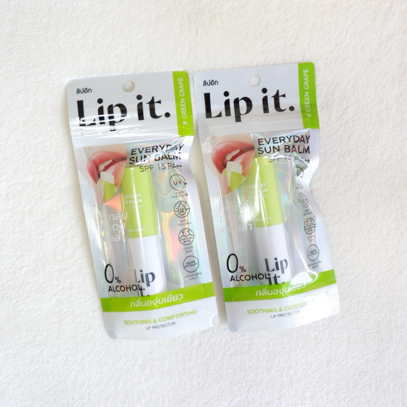 Lip it Everyday Sun Balm SPF15 PA++ 3 กรัม x 2 แท่ง ลิป อิท เอเวอรี่เด ...