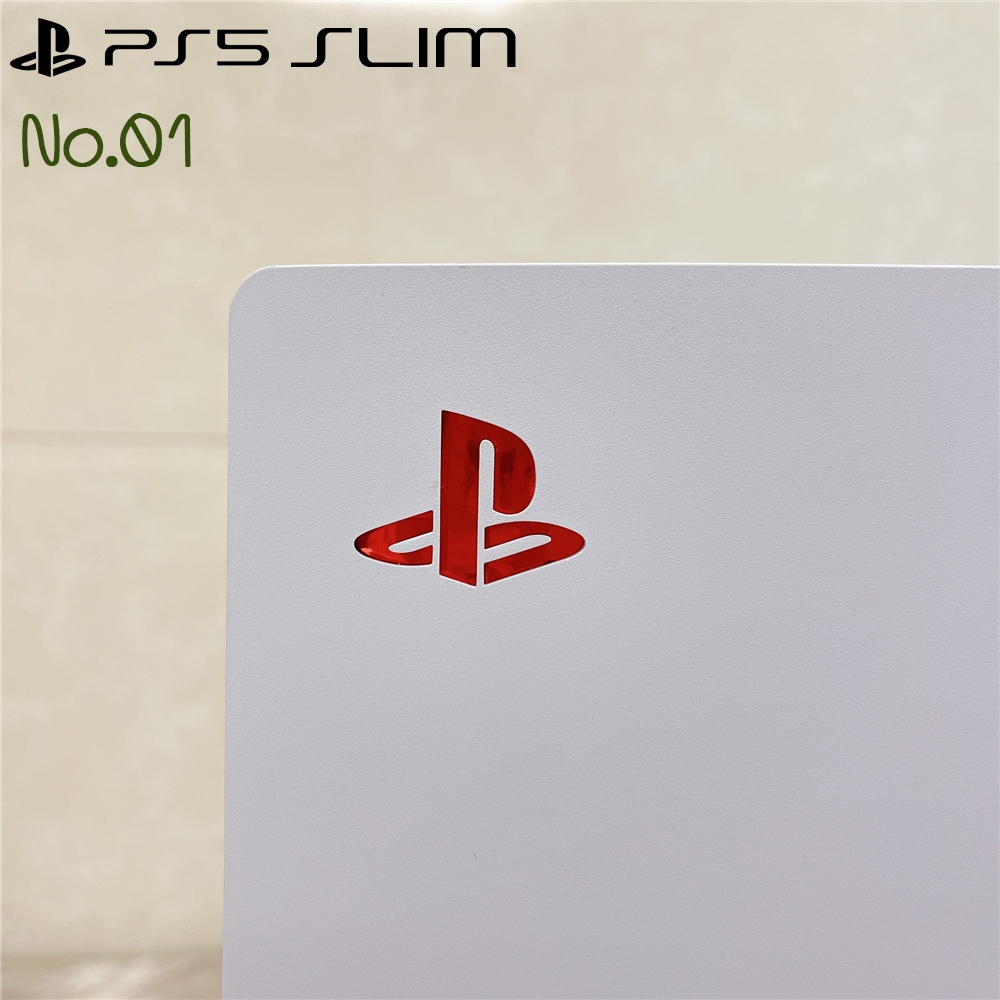 สติกเกอร์โลโก้ PS ติดเครื่อง PS5 SLIM (New Model) Sticker PS5 SLIM Logo ...