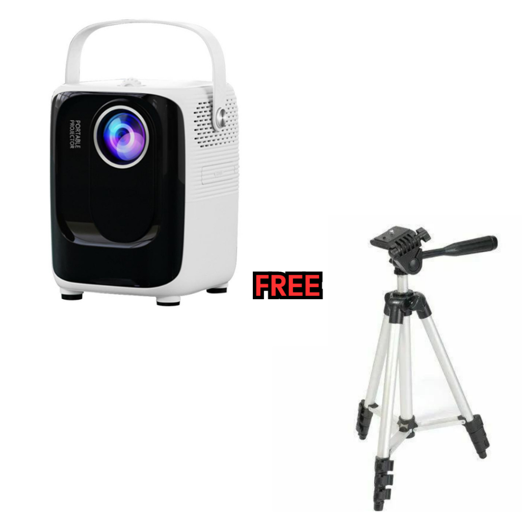 Monoz Projector S10 แบบพกพาสมาร์ทมินิ HD 1600 lumens โปรเจคเตอร์ OS ...