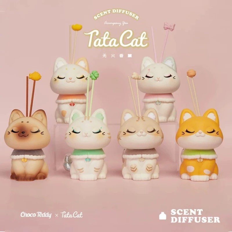 พร้อมส่ง ยกกล่อง โมเดลแมวน้ำหอม Tata Cat Series ปรับอากาศในบ้าน กล่อง ...