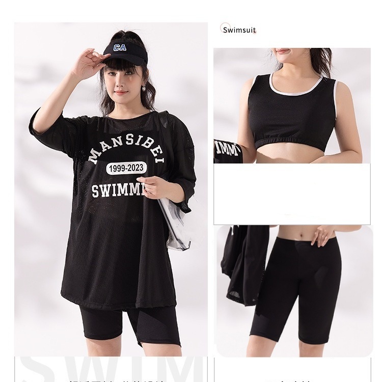 NEW ชุดว่ายน้ำสาวอวบ 70-100KG ชุดว่ายน้ําผู้หญิงสาวอวบ 3ชิ้น ชุดว่ายน้ำคนอ้วน ใส่เที่ยวทะเลหรือ ...