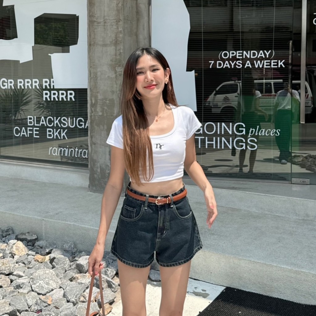 NICHARISSHOP - กางเกงยีนส์ขาสั้น รุ่น NCR Denim Shorts | Shopee Thailand