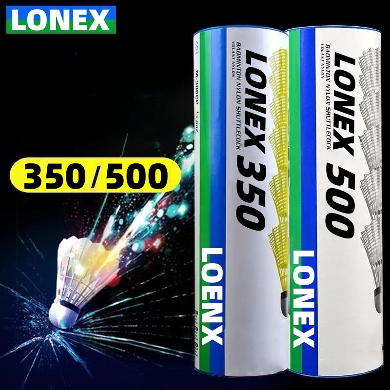 แบดมินตัน Lonex รุ่นพลาสติก LONEX 350-500 (เหลือง 350, 500) บรรจุ 6 ลูก | Shopee Thailand