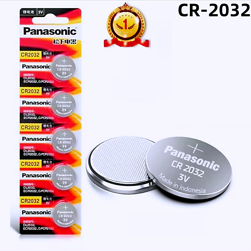 ถ่าน Panasonic CR2032 Lithium 3V ของแท้ ถ่านกระดุม จำหน่ายแผงละ 5ก้อน | Shopee Thailand