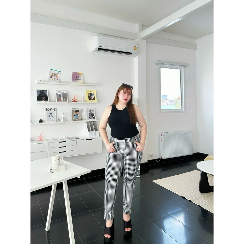 กางเกงทำงานสาวอวบพลัสไซส์ P2466-P2475 | Shopee Thailand