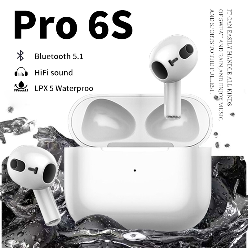 Mezone 2024TWS Pro6S ลดเสียงรบกวนใหม่ล่าสุดหูฟังบลูทู ธ ไร้สายความทนทานสูงสุดไมโครโฟนเกมหูฟัง ...