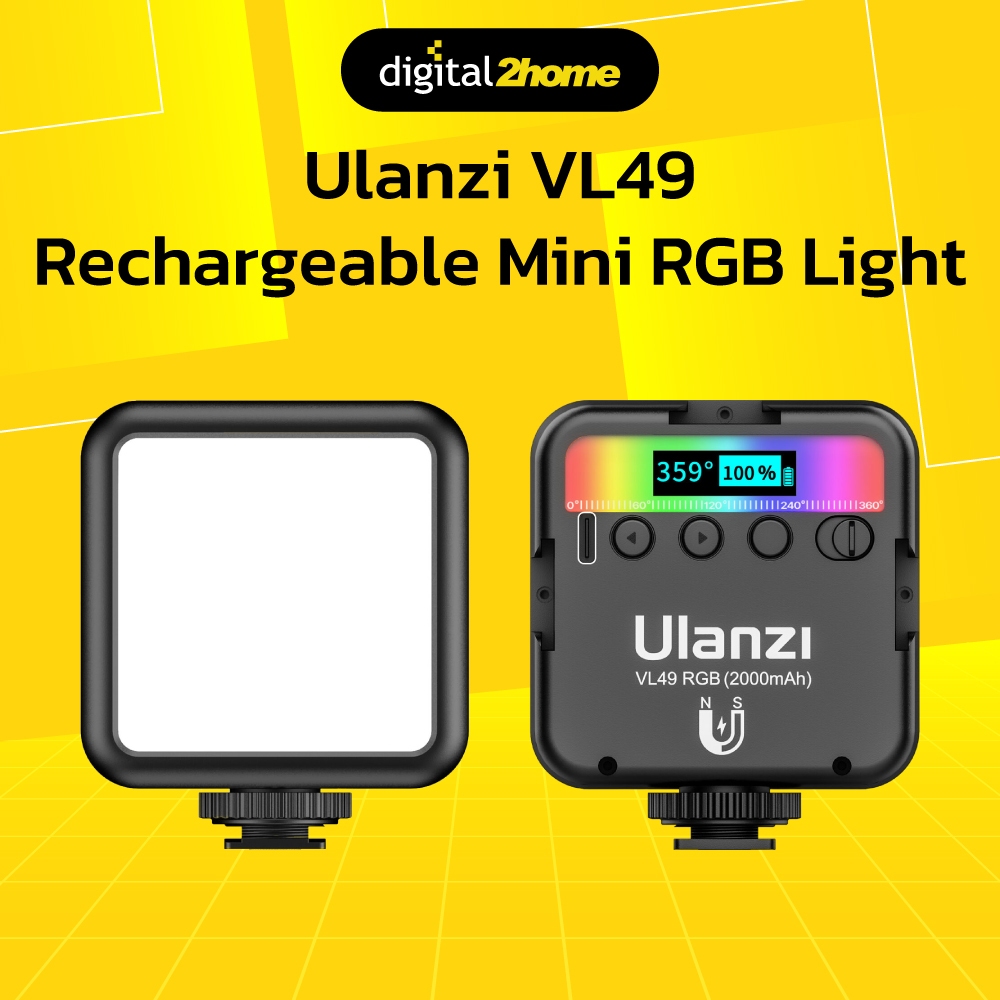 Ulanzi VL49 Rechargeable Mini RGB Light | Shopee Thailand