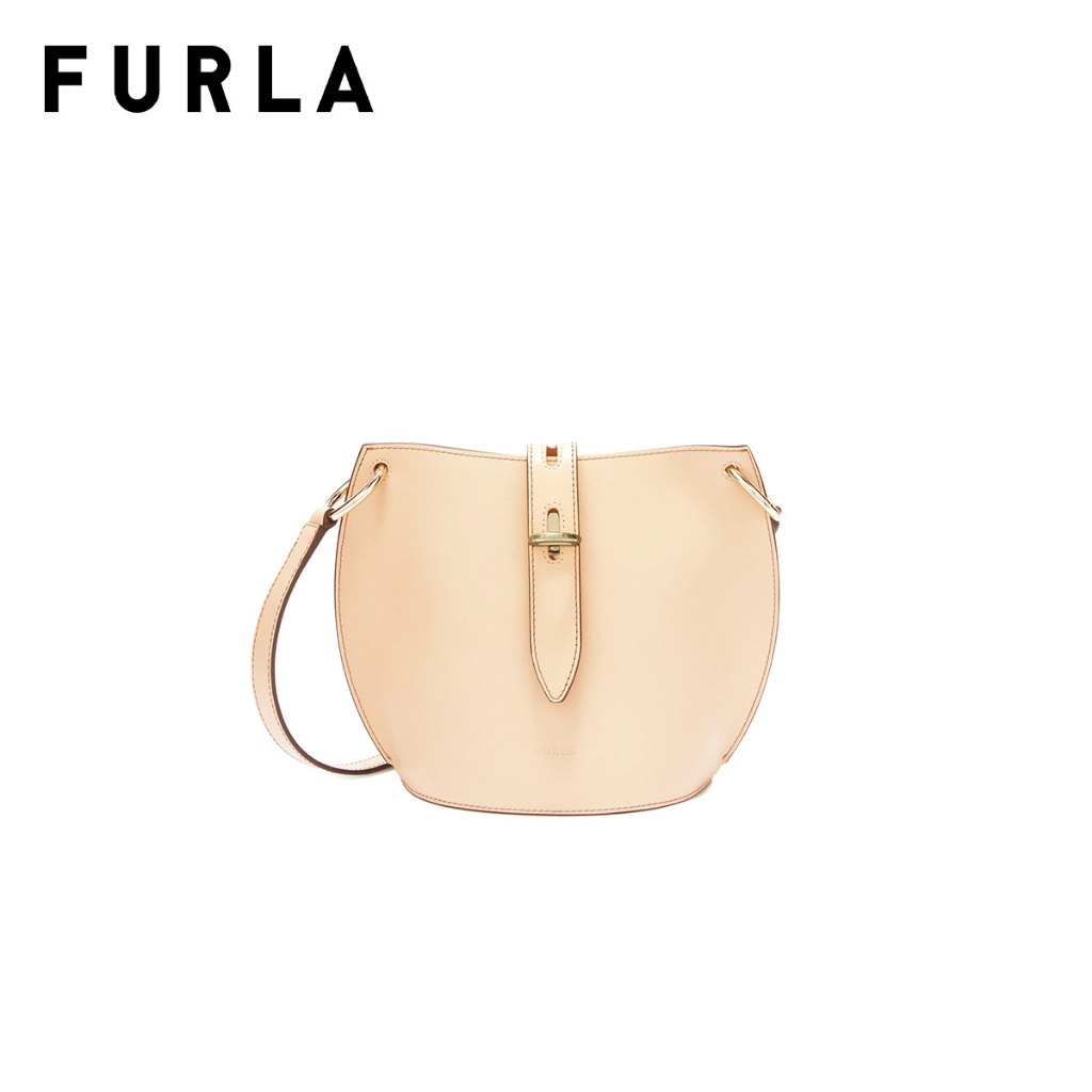 FURLA กระเป๋าสะพายผู้หญิง รุ่น UNICA FURLA MINI CROSSBODY สี GRANO ...