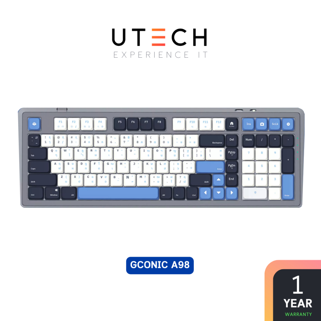 คีย์บอร์ด Gconic A98 Ultra Slim Mechanical Keyboard Low Profile by ...