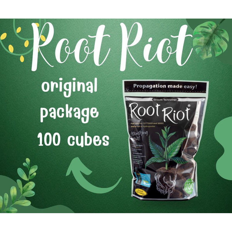 Root Riot ของแท้ 100% สำหรับปักชำและเพาะเมล็ด ขนาด 24/100 cubes ...