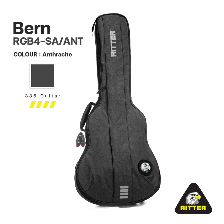 (ส่งฟรี)Ritter BERN 4 "Anthracite" กระเป๋ากีตาร์ไฟฟ้าทรง 335 | Shopee ...