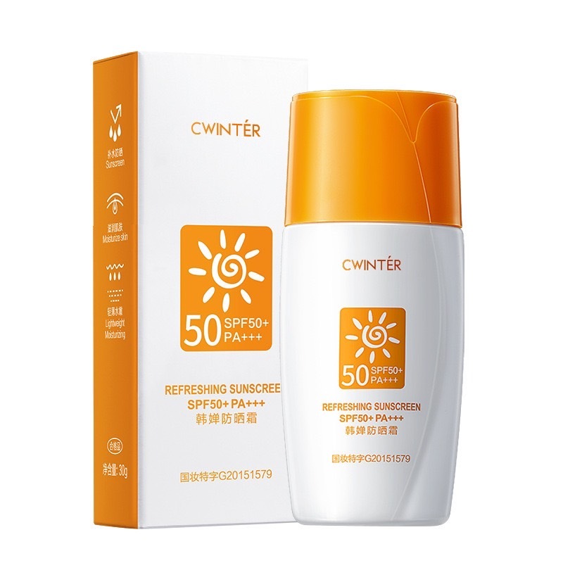 CWINTER ครีมกันแดด SPF 50+PA+++ ให้ความชุ่มชื้นแก่ผิว ไม่เหนียวเหนอะหนะ ...