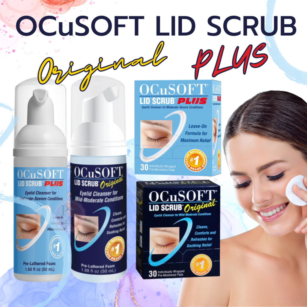 OCuSOFT Lid Scrub Original แผ่นเช็ดเปลือกตา 30 แผ่น แบบต้องใช้น้ำล้าง ...