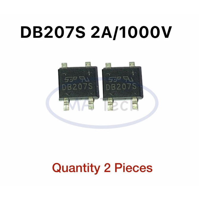 DB207S ไดโอดบริดจ์ DB207 1000v 2A Diode Bridge Rectifier 1000V/2A ...