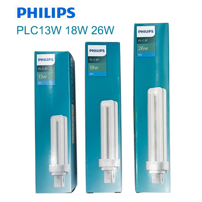 PHILIPS หลอดไฟตะเกียบเสียบ 2P PLC 13W,18W,26W แต่ละวัตต์ใส่แทนกันไม่ได้ | Shopee Thailand