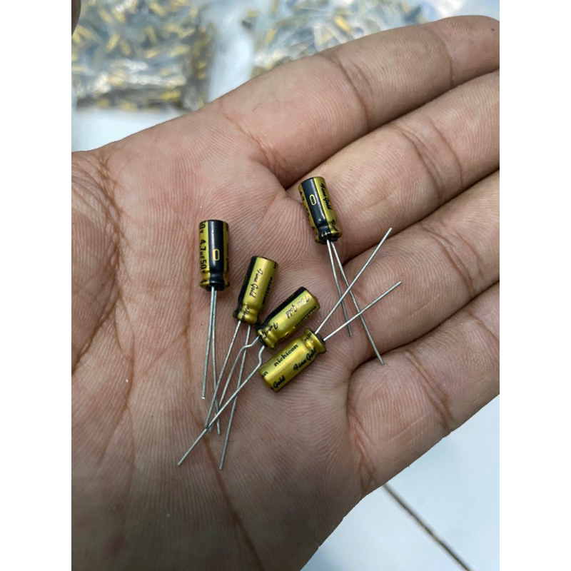 Nichicon FW 1uf 2.2uf 3.3uf 4.7uf 10uf 22uf 50v capacitor ตัวเก็บประจุ ...