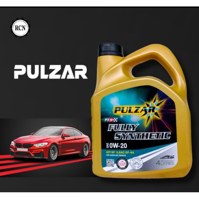 น้ำมันเครื่อง เบนซินสังเคราะห์ 100% PULZAR 0W-20 PZR ฟูลลี่ ซินเธติก 4ลิตร | Shopee Thailand