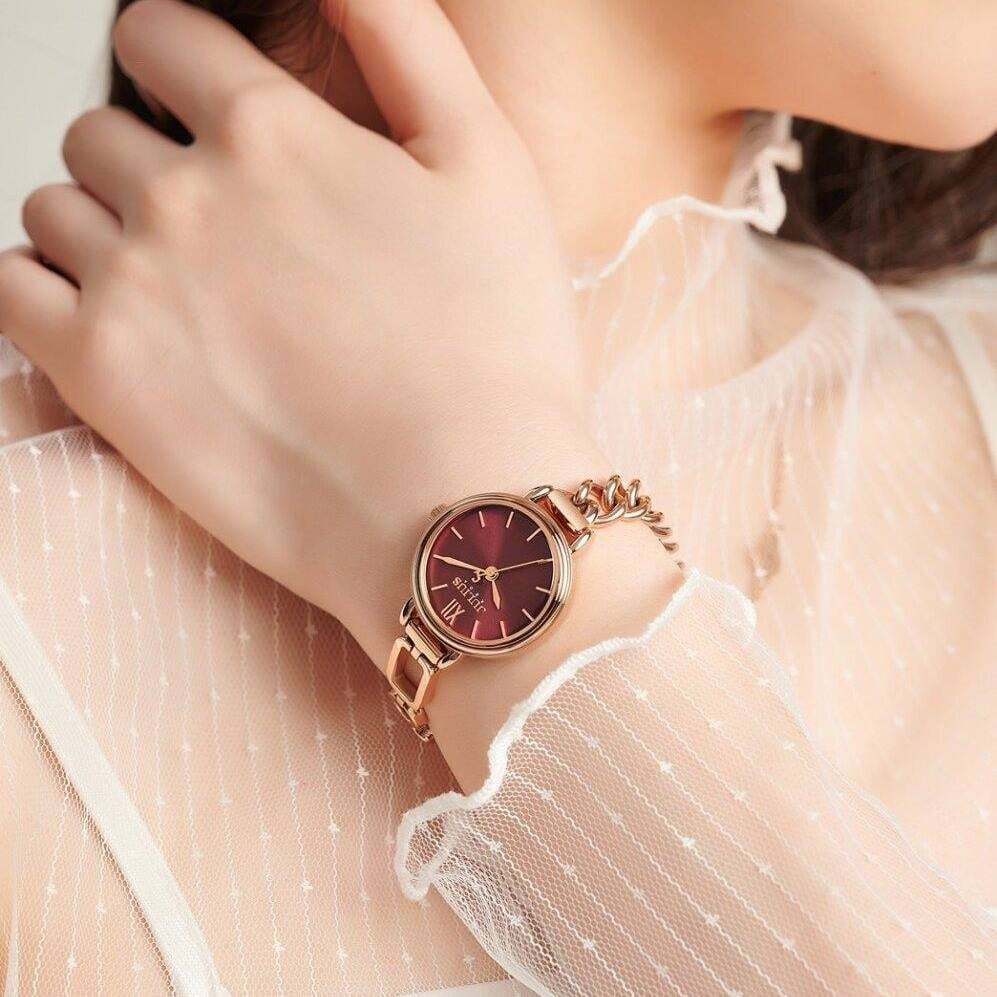 นาฬิกาสายโซ่ (มี 7 สี) Julius JA-1290 เป็นเหมือนกำไล เพราะดีไซน์สายโซ่แบบแฟชั่น ตัวเรือนเวลาทรง ...