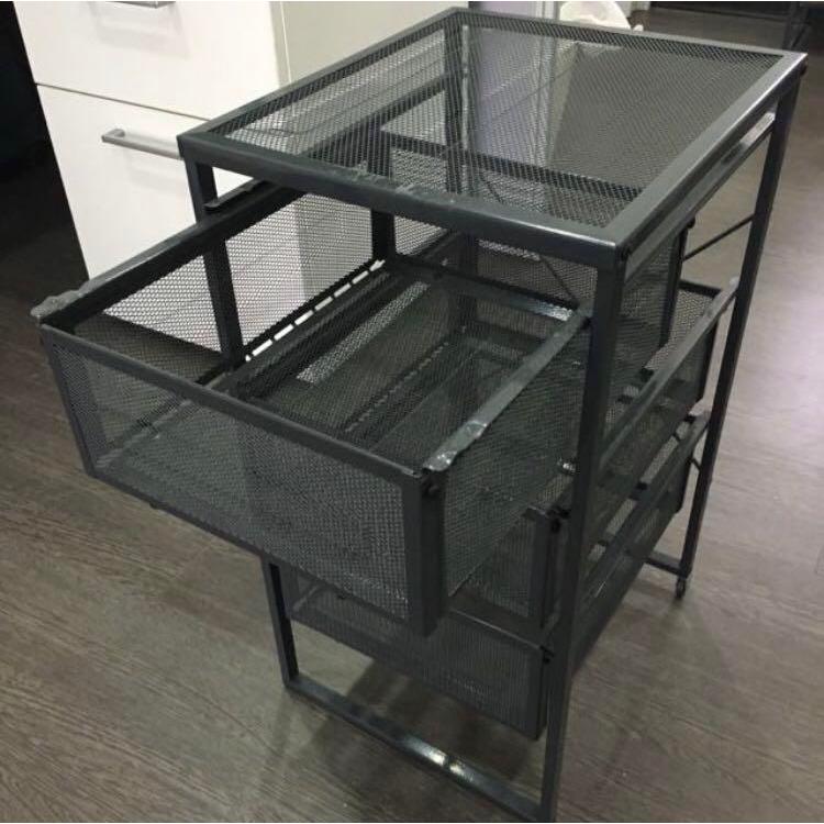 ตู้ลิ้นชักเหล็ก มีล้อเลื่อน เลนนาร์ท อิเกีย Metal Drawer LENNART IKEA ...