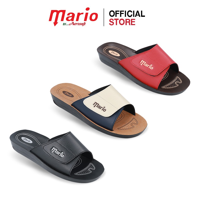 Mario by Aerosoft รองเท้าแตะหญิงรุ่น W1102 แบบสวม นุ่มสบาย | Shopee ...