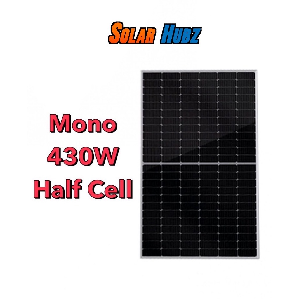 แผงโซล่าเซลล์ 430W วัตต์ solarcell Mono Half Cell | Shopee Thailand