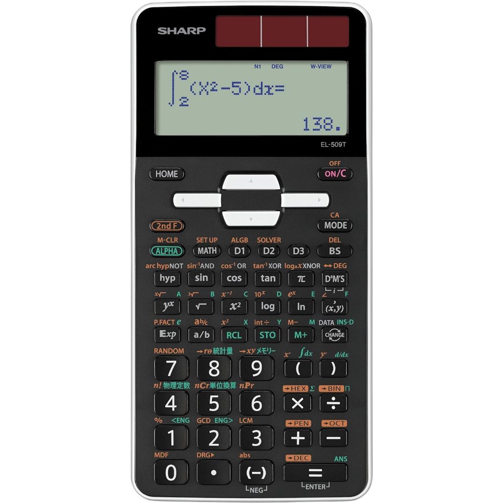 จัดส่งตรงถึงญี่ปุ่น เครื่องคิดเลขวิทยาศาสตร์ Sharp Pythagoras Standard Model EL-509T-WX (สีขาว ...