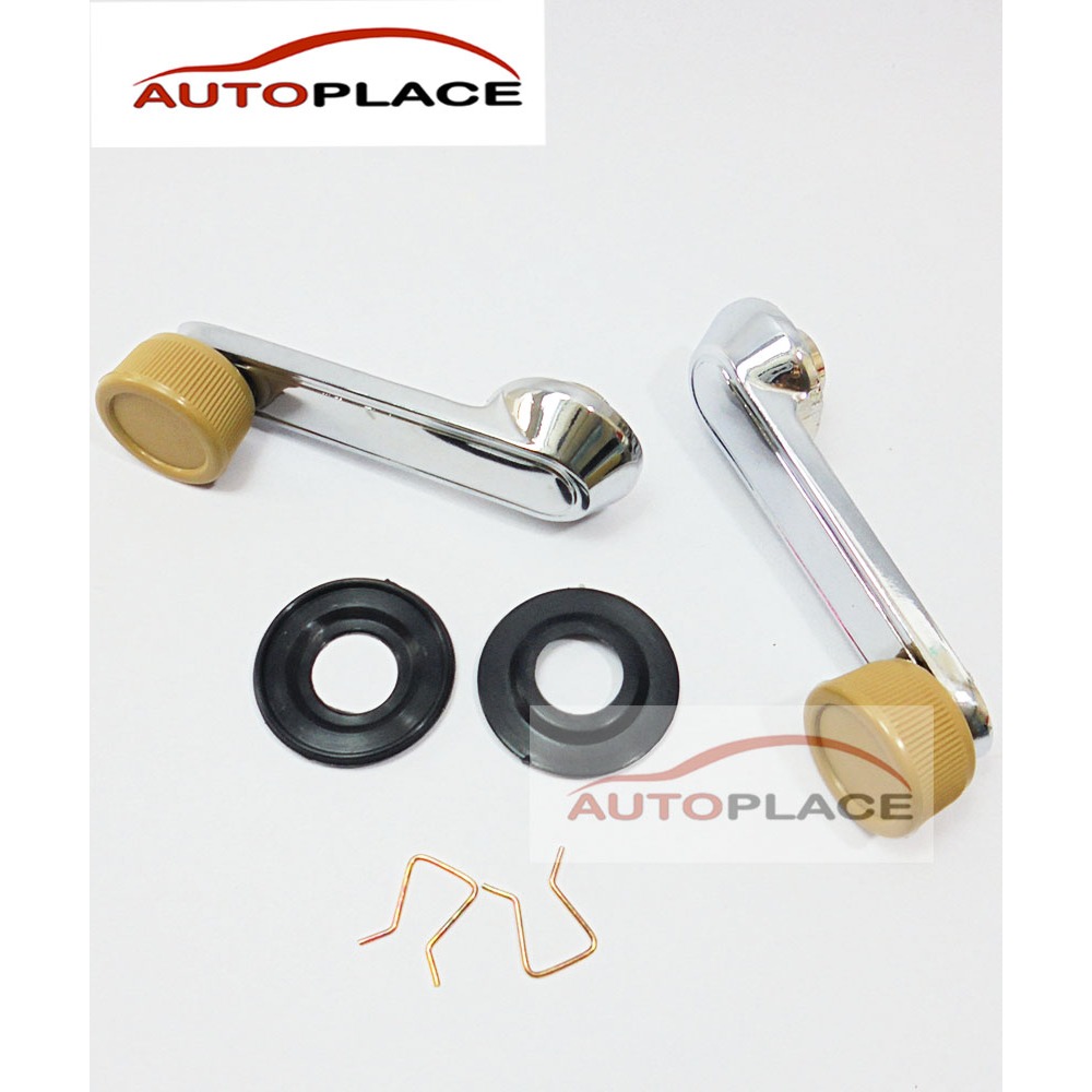 (1คู่) มือหมุนกระจกน้ำตาล TOYOTA RT81 TA22 RA25 TA27 ใส่ได้ทั้งซ้าย ...