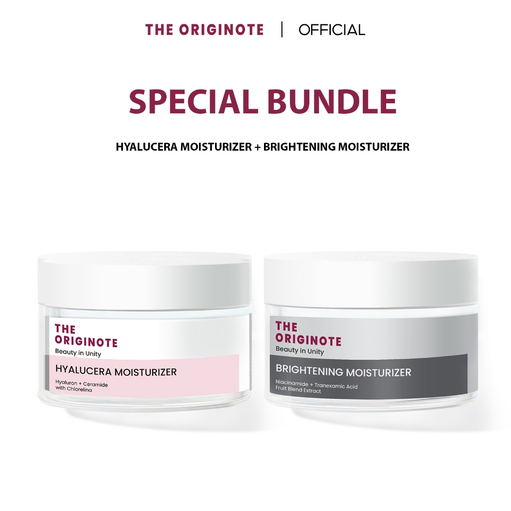 [เซตคู่] The Originote Brightening Moisurizer + Hyalucera moisturizer ...