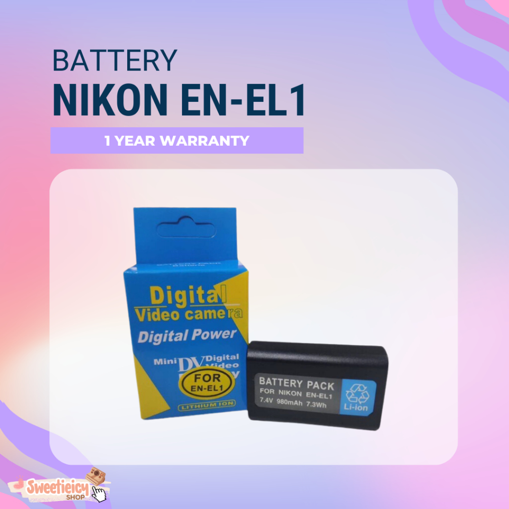 [ประกัน 1 ปี]Camera Battery Nikon EN-EL1 (sku 1243) | Shopee Thailand