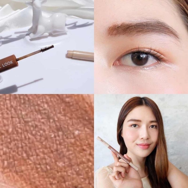 ดินสอเขียนคิ้ว 3in1 มาพร้อมมาสคาร่าคิ้ว Inn Beauty Triple Eyebrow ...