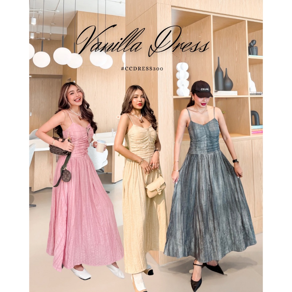 Chuuclothing Vanilla Dress [พร้อมส่ง] | Shopee Thailand